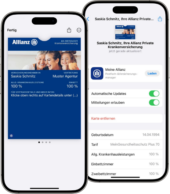 Alles Wichtige zu Ihrer (digitalen) Allianz Card für Privatversicherte ...